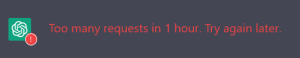 ChatGPT “Too Many Requests in One Hour. Try Again Later” - How to Fix ...
