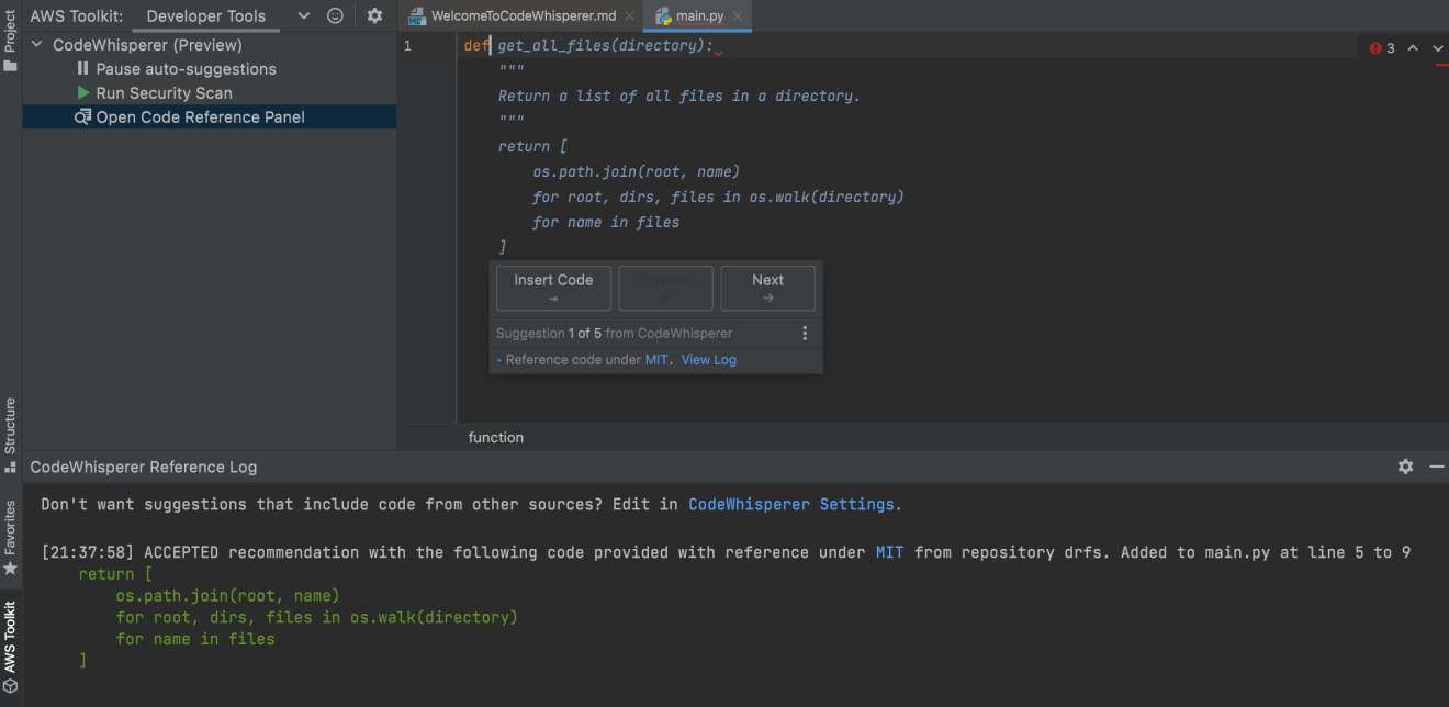 Amazon CodeWhisperer - Easy With AI