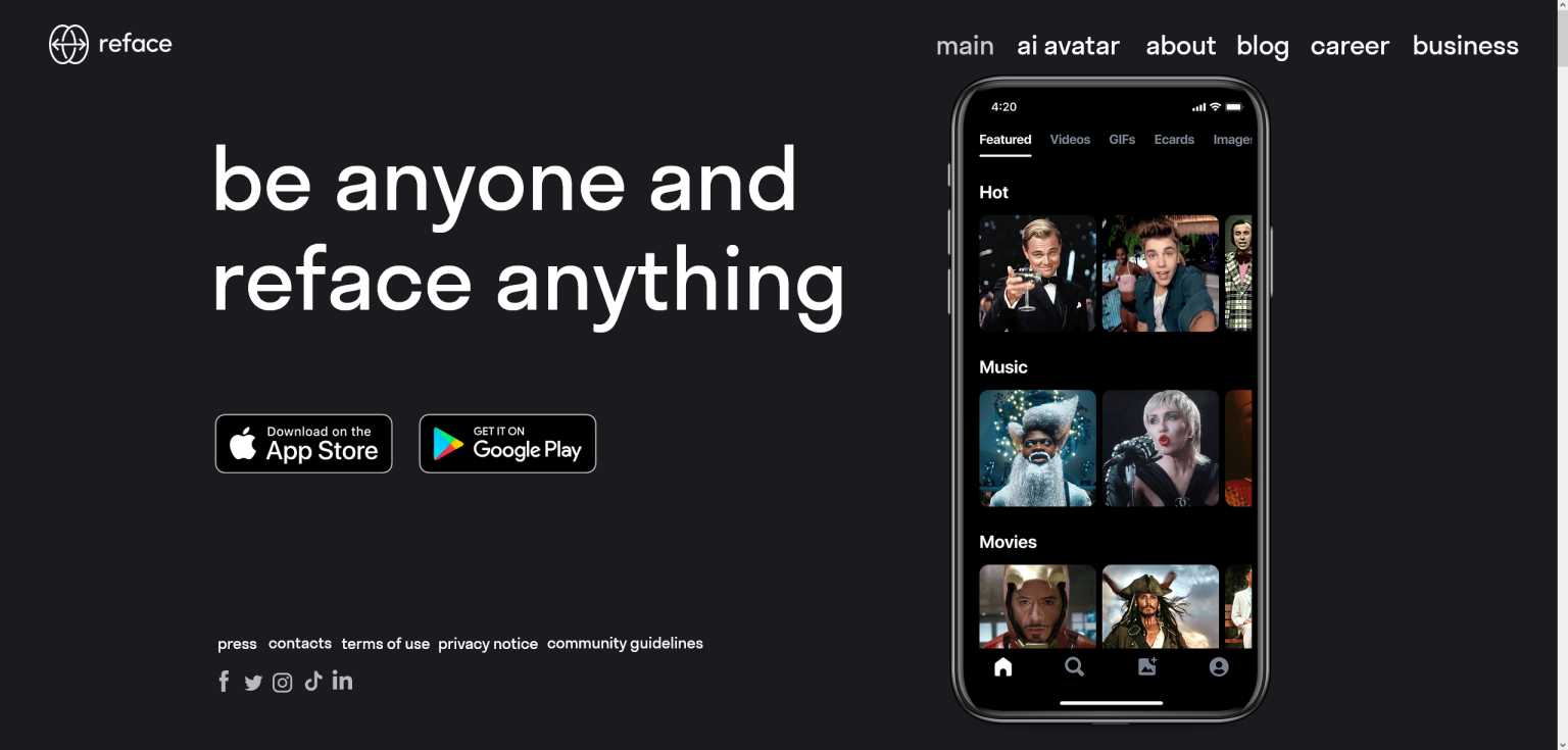 Reface - Easy With AI