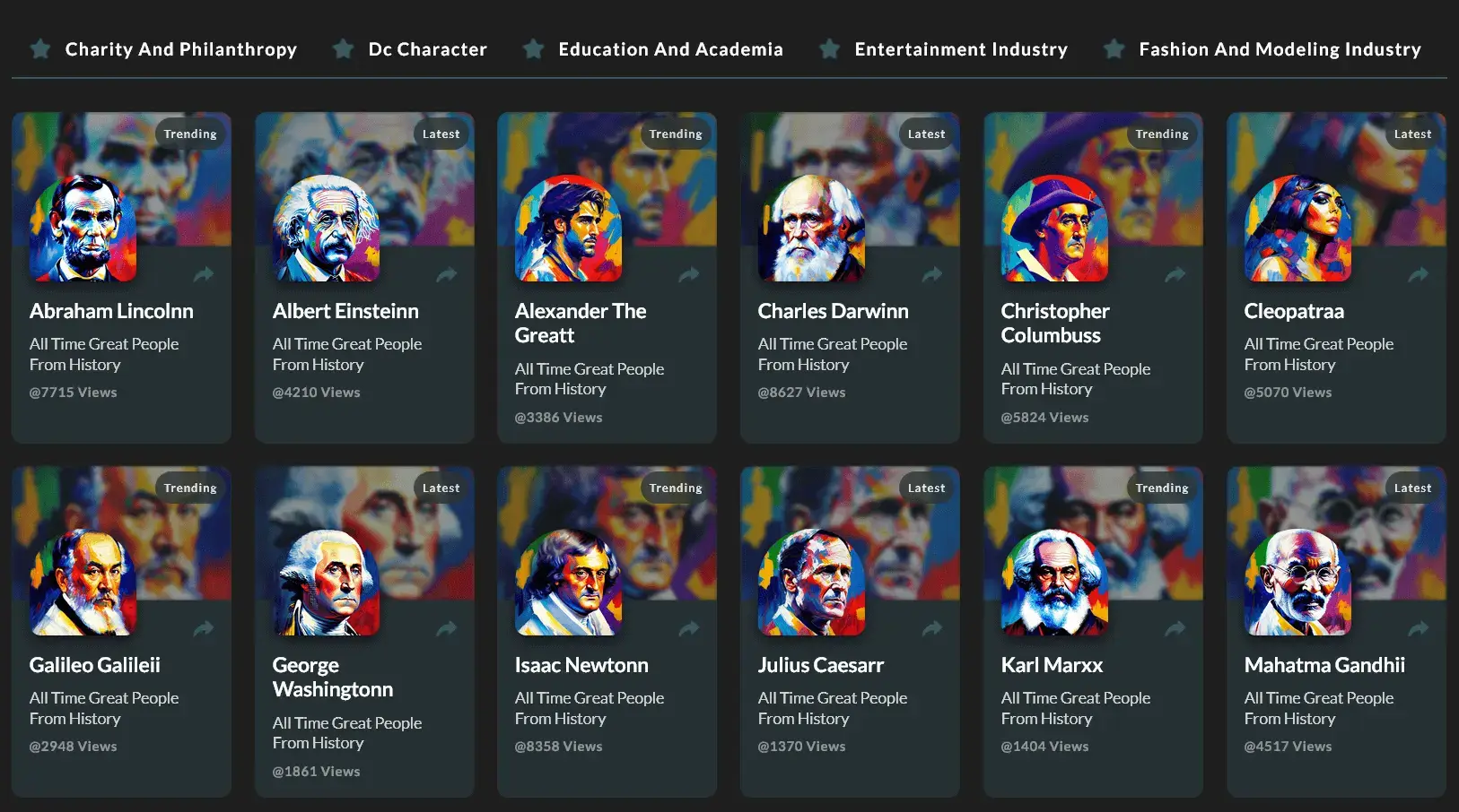 Avtars - AI Celebrity Avatars - Easy With AI