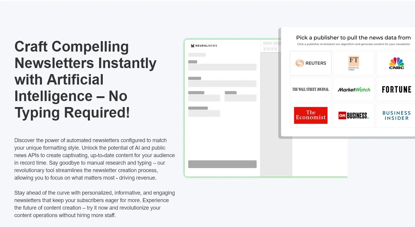 Neural Newsletter - AI Newsletter Builder - Easy With AI