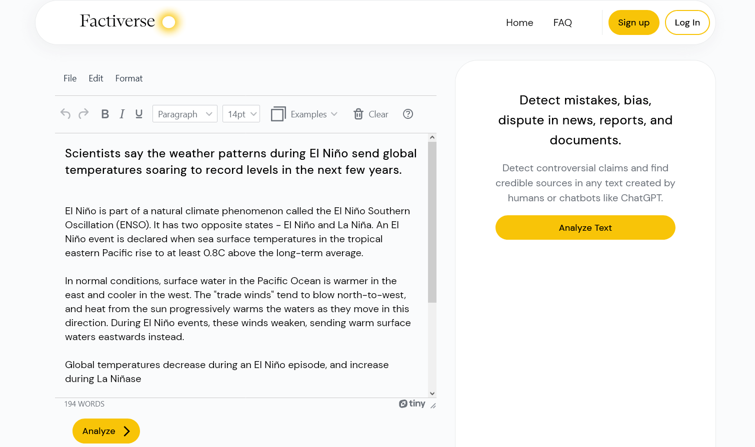 Factiverse AI Editor - Easy With AI