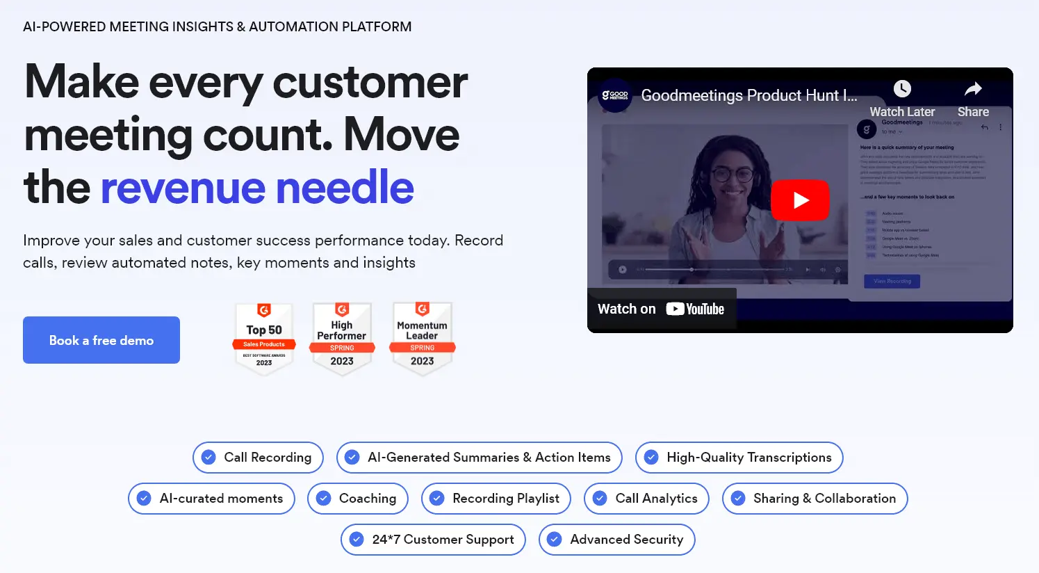 Goodmeetings - AI Meeting Insights - Easy With AI
