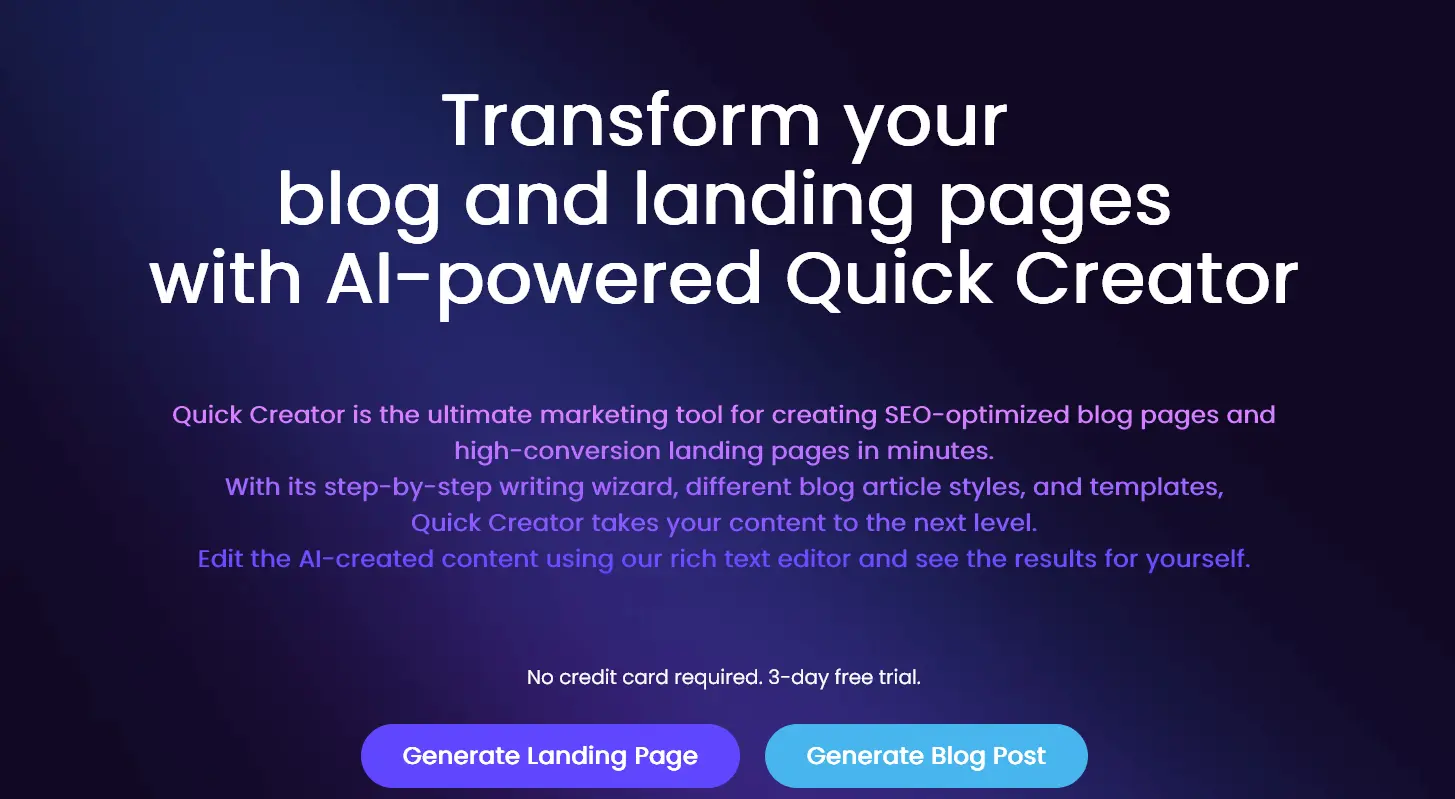 Quick Creator - Easy With AI