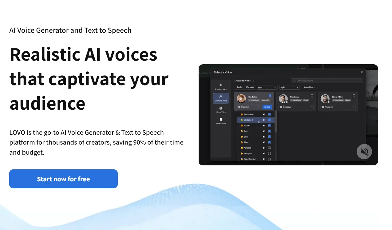 LOVO - AI Voice Generator & TTS - Easy With AI