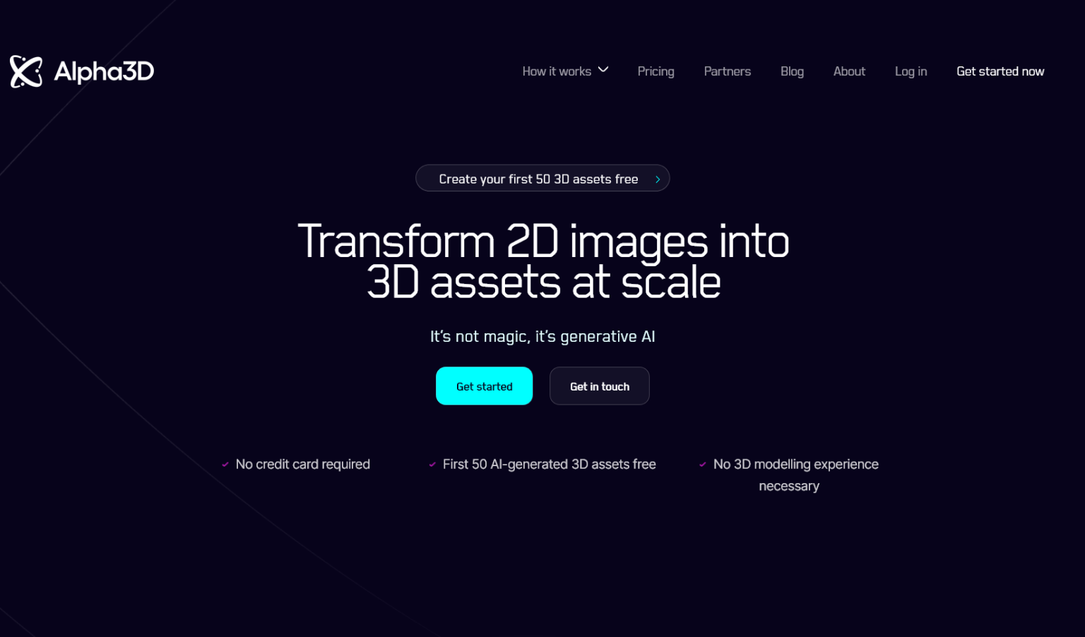 Alpha3D - AI 3D Assets - Easy With AI