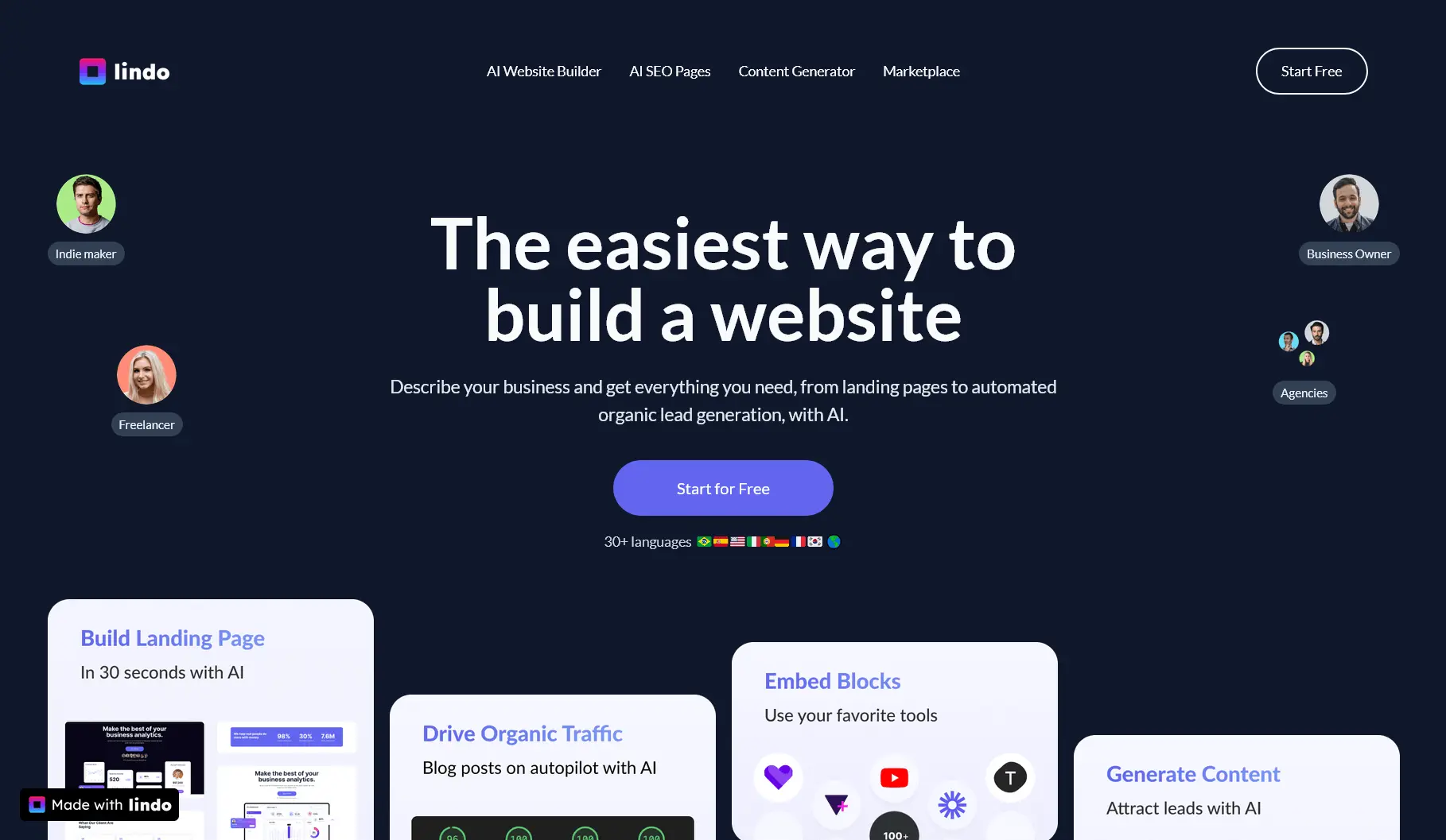 Lindo AI Website Builder - Easy With AI
