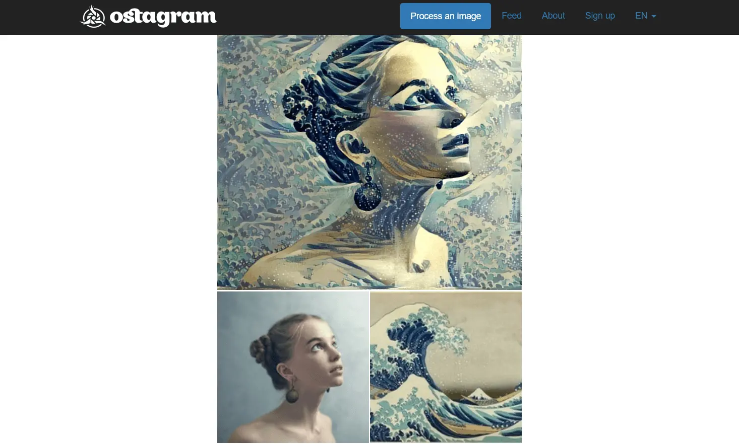 Ostagram - AI Image Mixing - Easy With AI