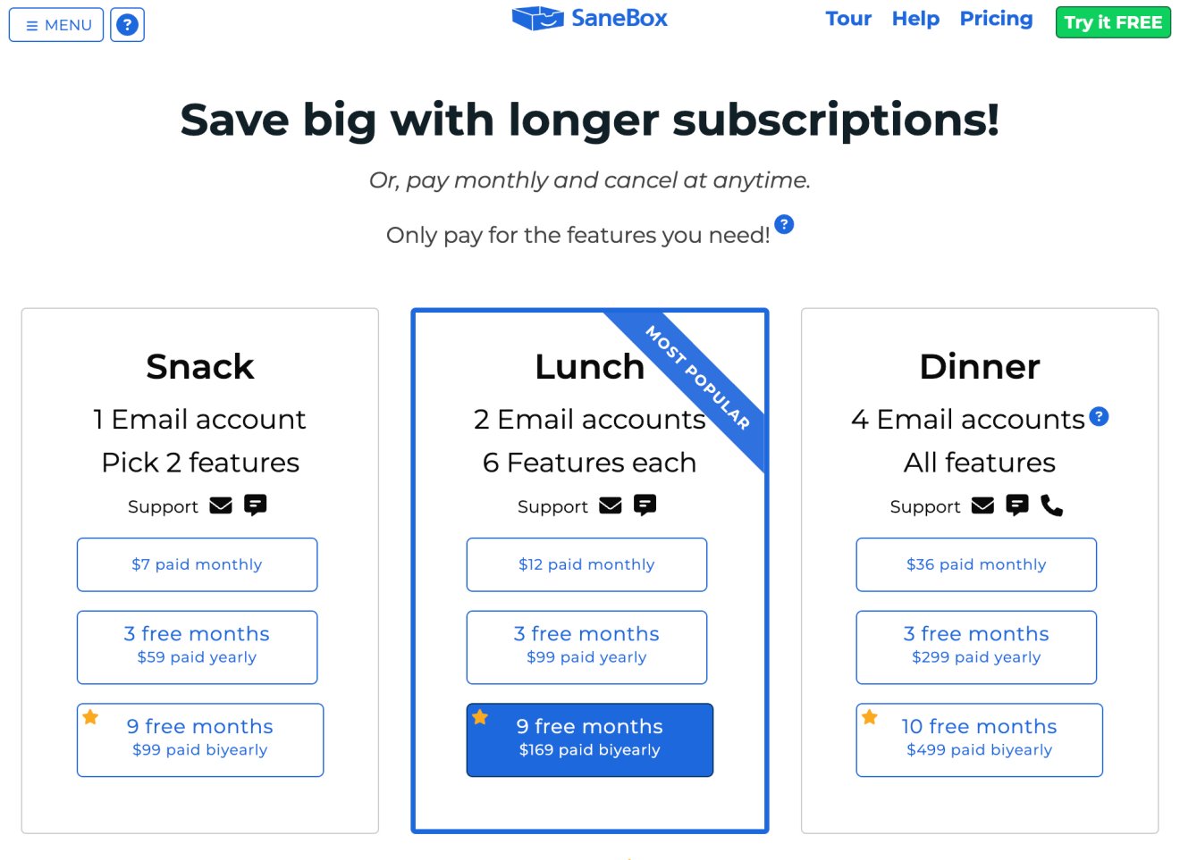 SaneBox - Easy With AI