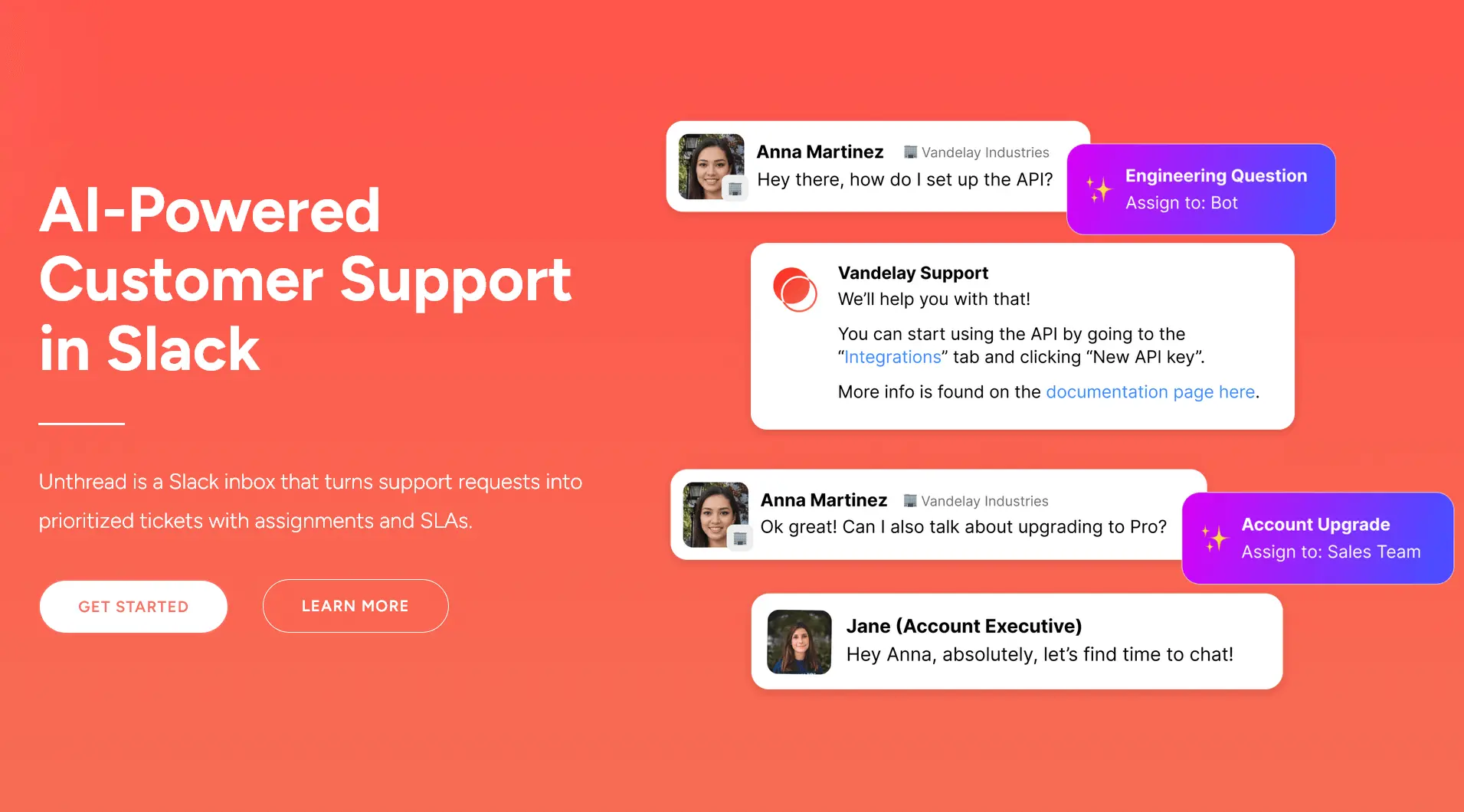 Unthread - AI Customer Support Slack Inbox - Easy With AI
