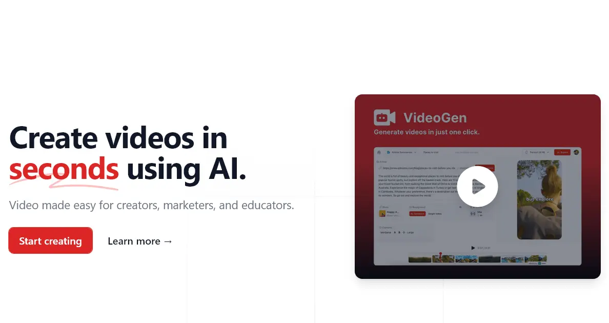 VideoGen - Easy With AI