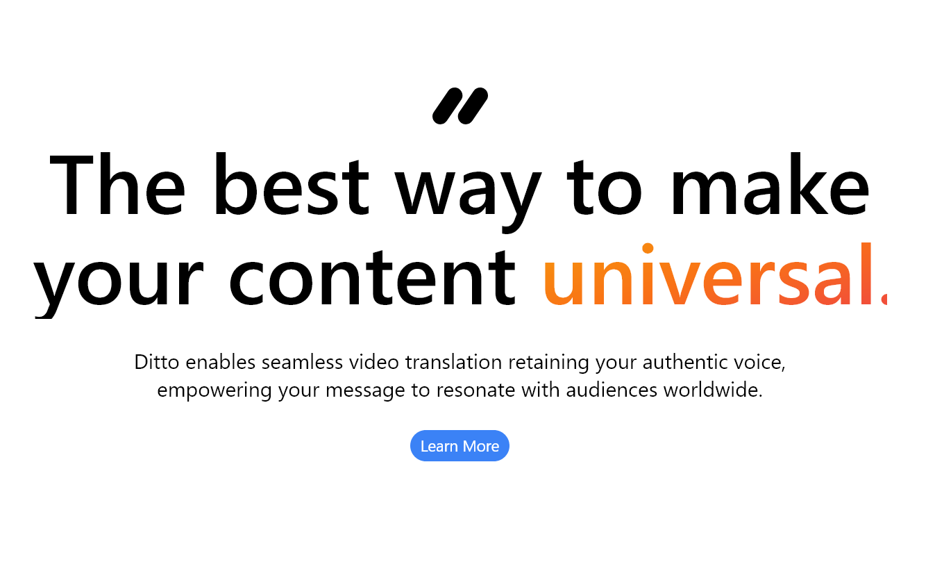 Ditto - Easy With AI
