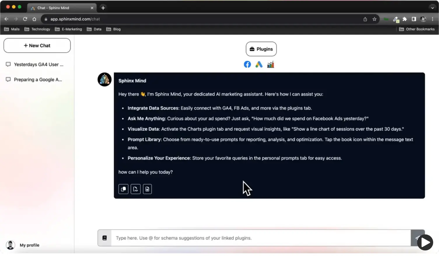 Sphinx Mind - AI Marketing Assistant - Easy With AI