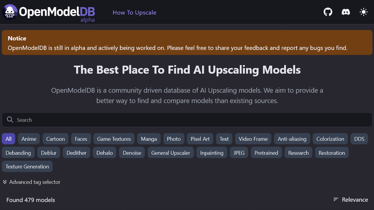 OpenModelDB - Search AI Upscaling Models - Easy With AI
