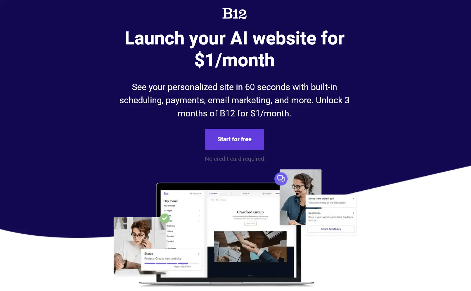 B12 AI Website Builder - Easy With AI