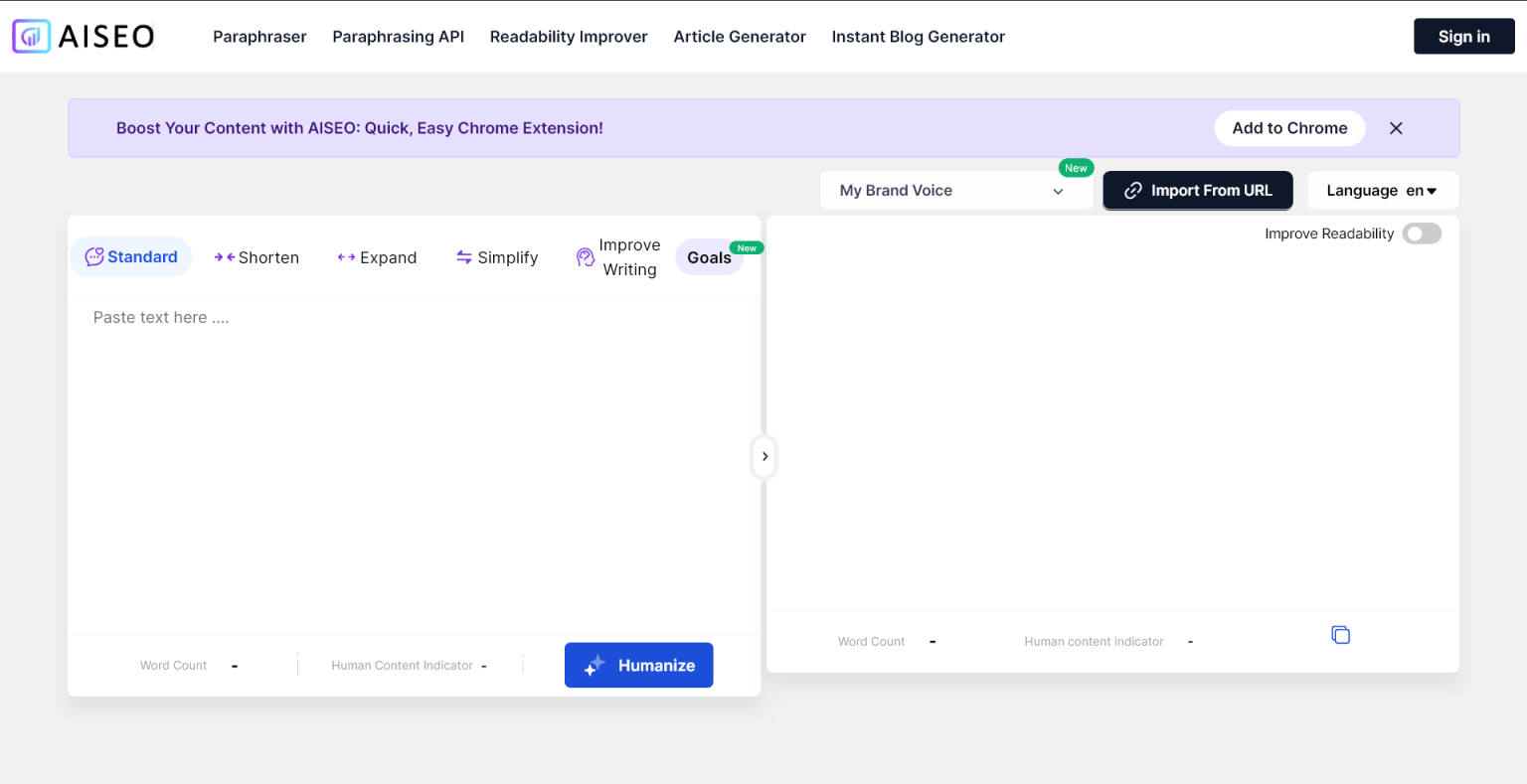 Humanize AI Text by AISEO - Easy With AI
