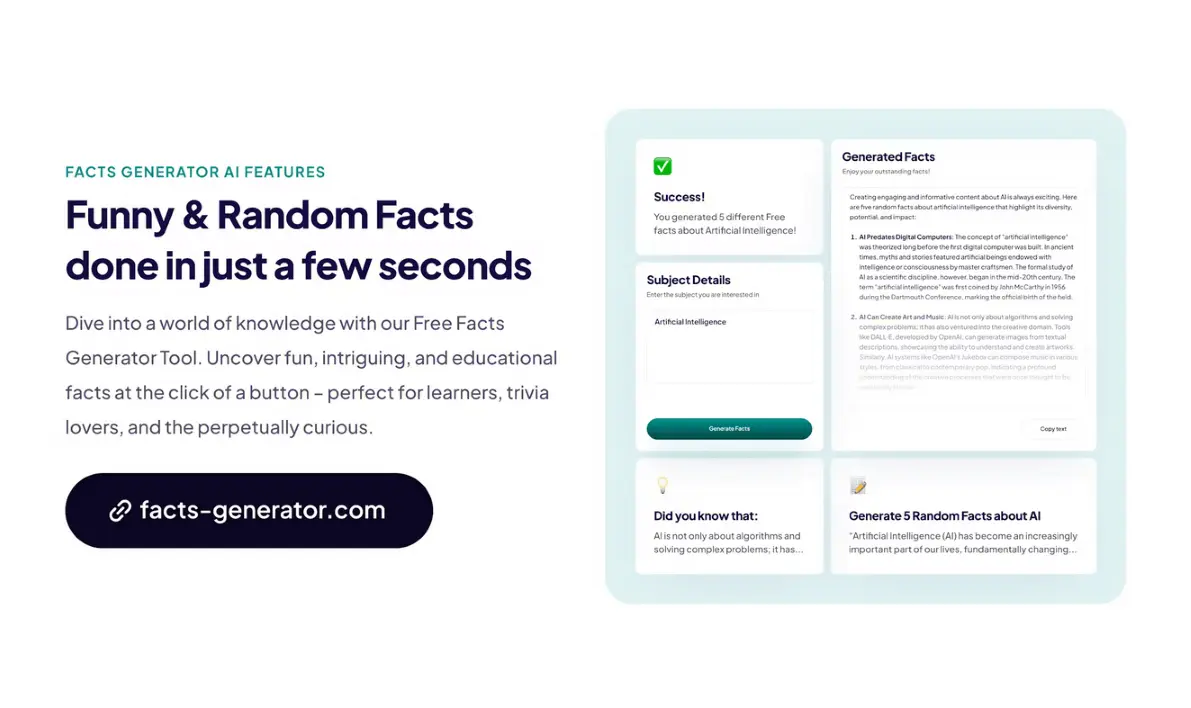 Facts Generator - Easy With AI