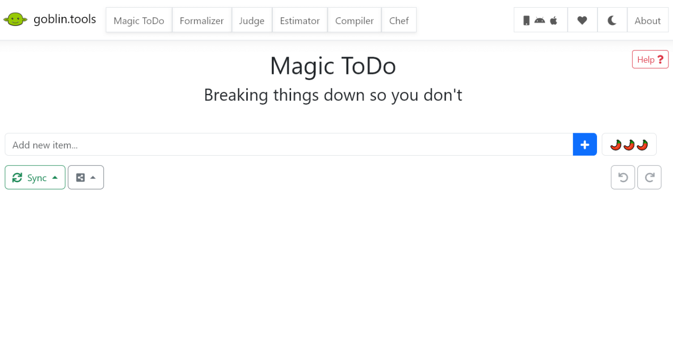 goblin.tools - Easy With AI