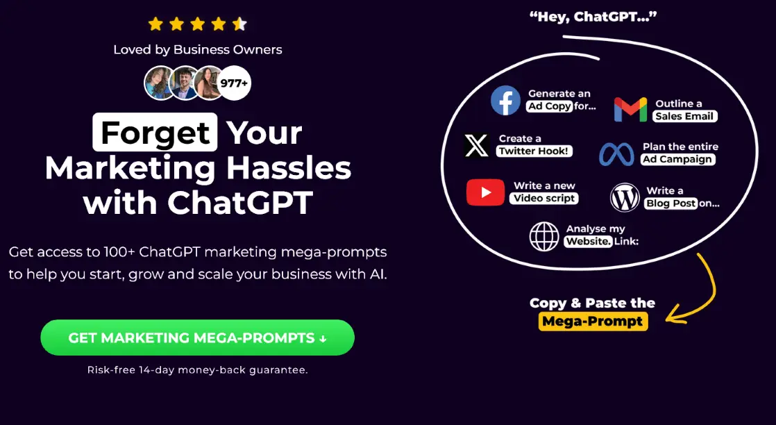 ChatGPT Mega-Prompts for Marketing - Easy With AI
