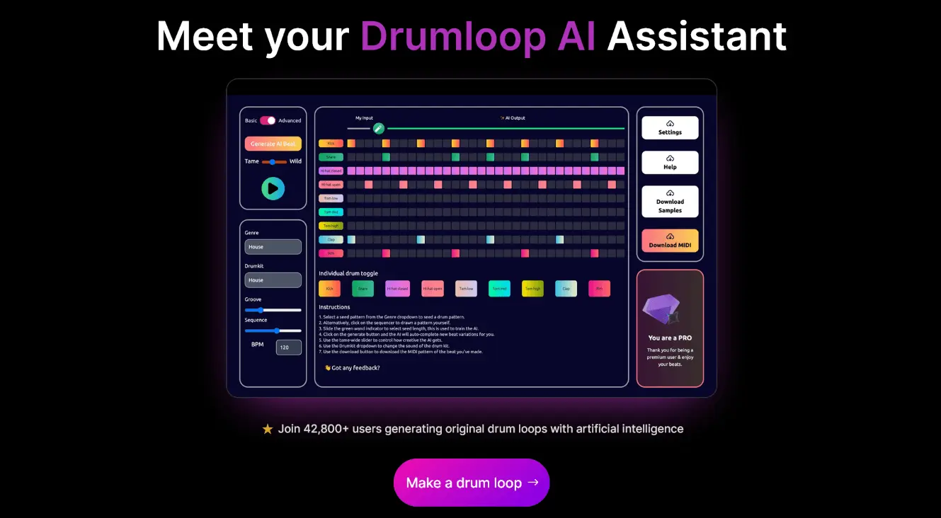 Drumloop AI - Easy With AI