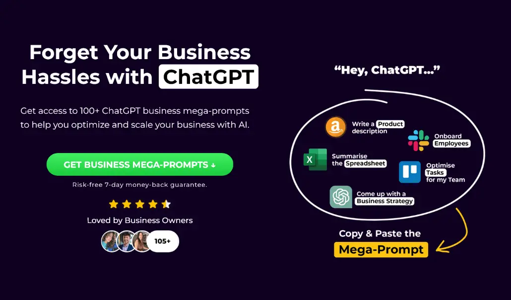 100+ ChatGPT Mega-Prompts for Business - Easy With AI