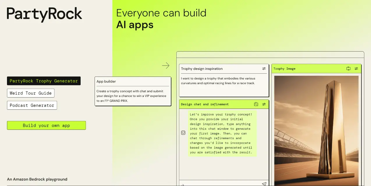 PartyRock - Build & Share AI Apps - Easy With AI
