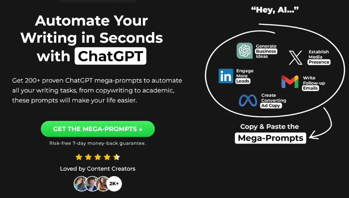 200+ ChatGPT Mega-Prompts for Writing - Easy With AI