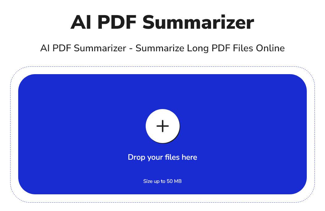 AI PDF Summarizer - Easy With AI
