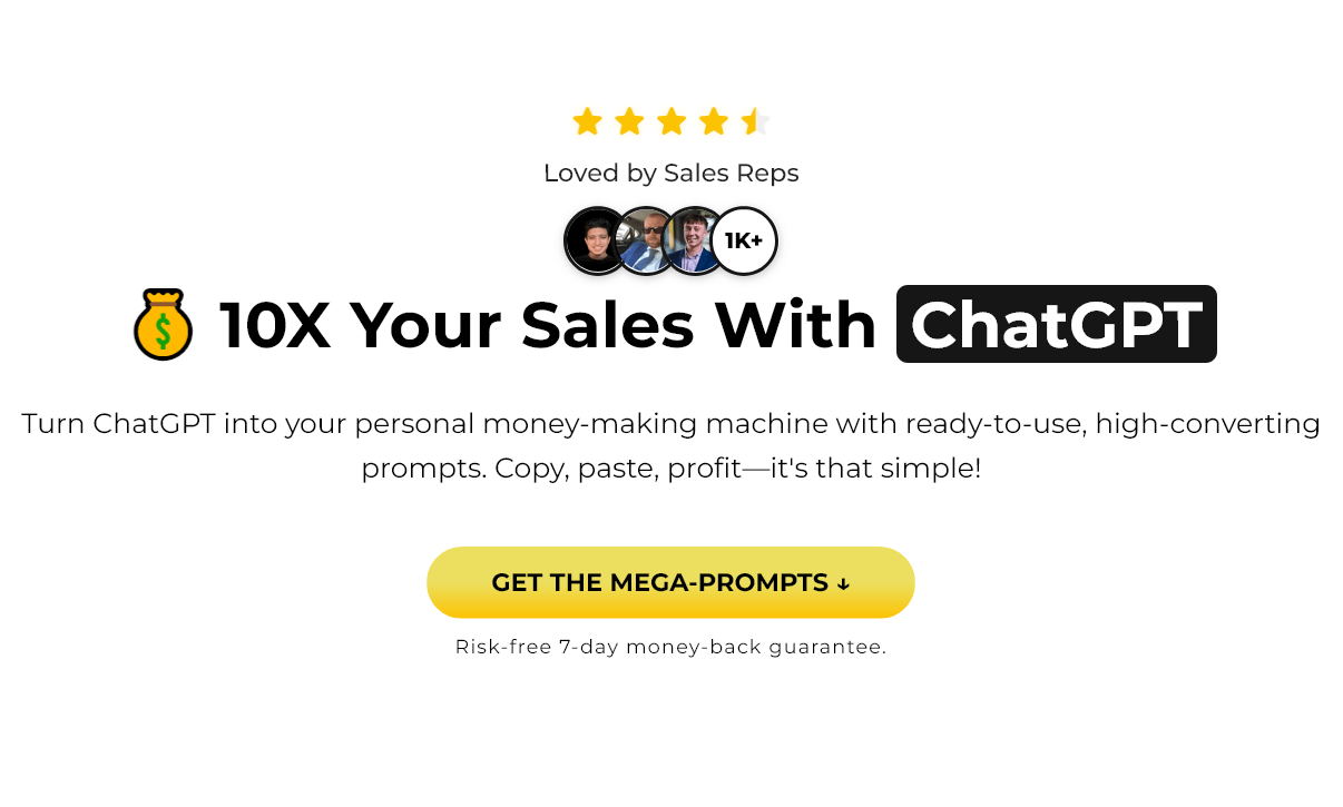 ChatGPT Mega-Prompts for Sales - Easy With AI