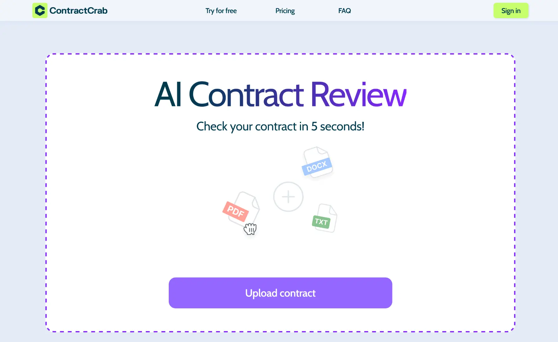 ContractCrab - Easy With AI