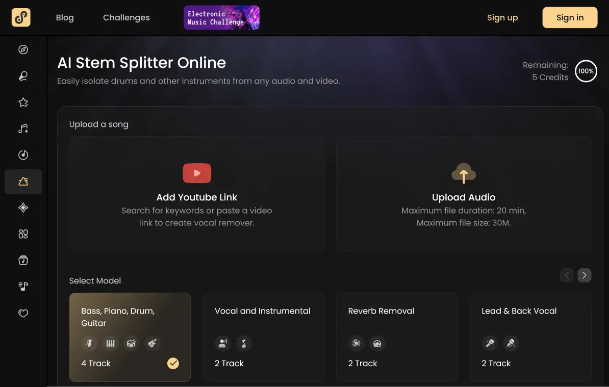Singify AI Stem Splitter - Easy With AI