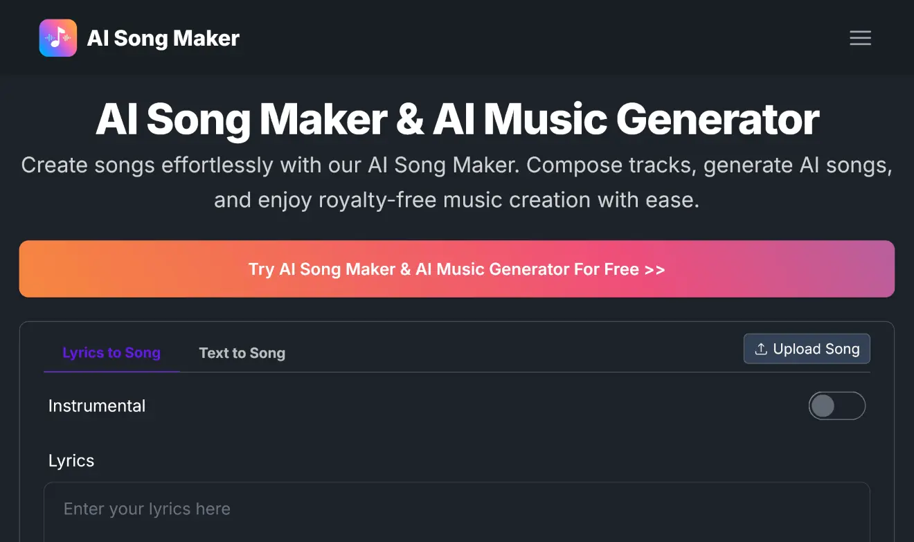AI Song Maker - Easy With AI