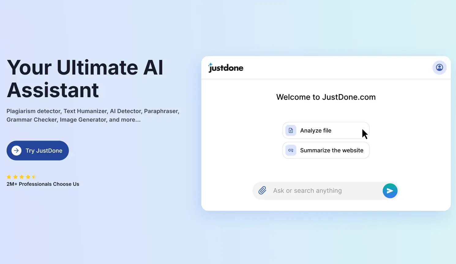 JustDone AI Detector - Easy With AI